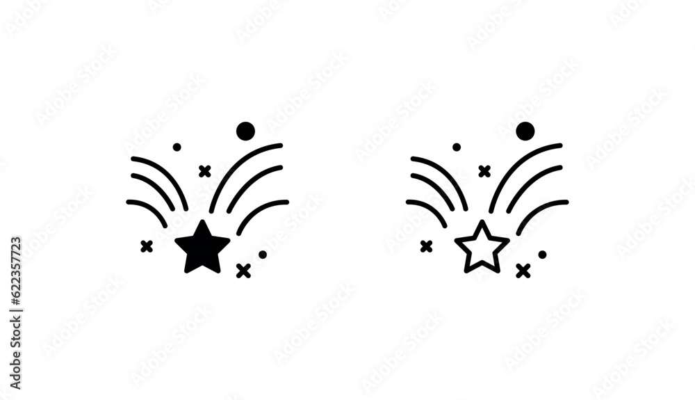 Fireworks icon design with white background stock illustration Stock ...