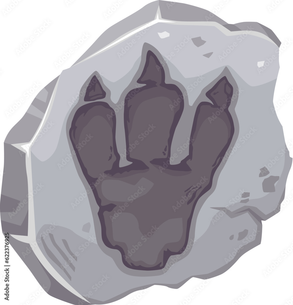 Tyrannosaurus dinosaur footprint fossil, archaeology and paleontology ...
