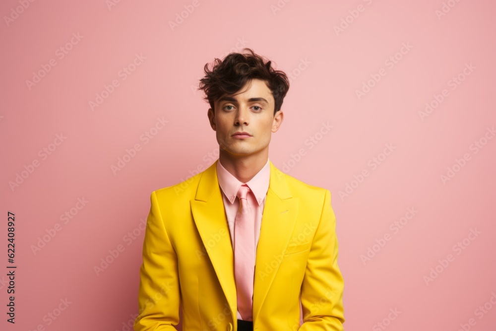 Confident handsome Caucasian stylish rich man professional guy male ...