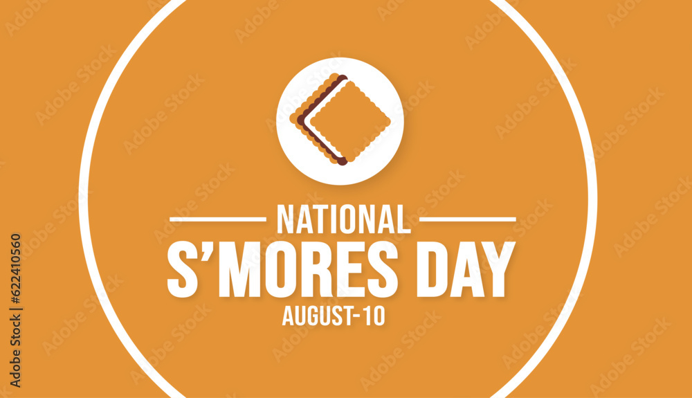 National S’mores Day background template. Holiday concept. background, banner, placard, card ...