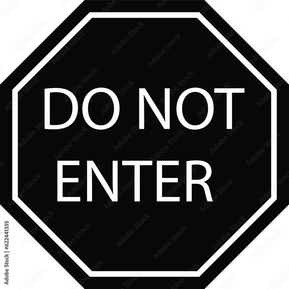 Stop sign vector illustration. Traffic symbol rules and regulations ...