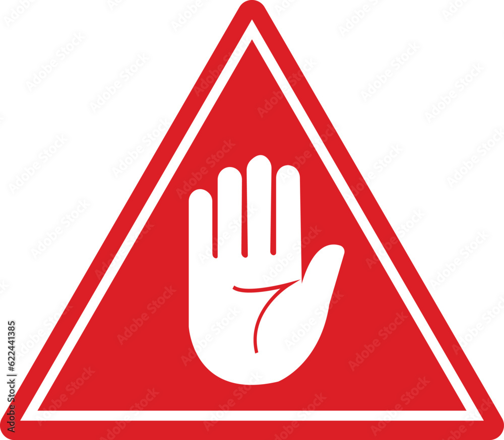 Stop sign vector illustration. Traffic symbol rules and regulations ...