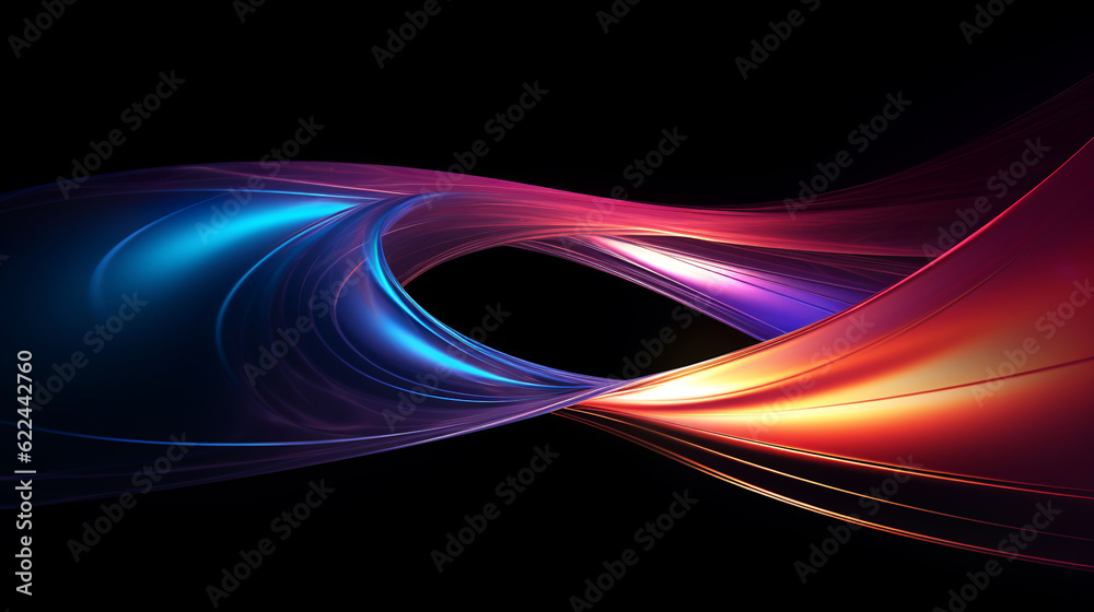 beautiful aesthetic abstract horizontal rainbow spectrum color lines ...