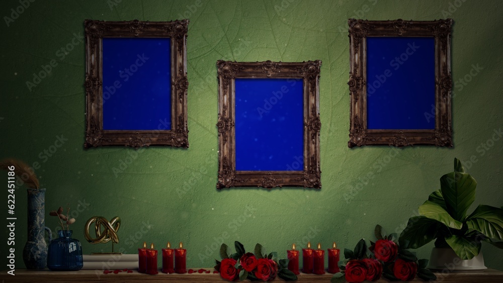 3D Animation for Funeral or Memorial Day. Looped. Photo or Video can be ...