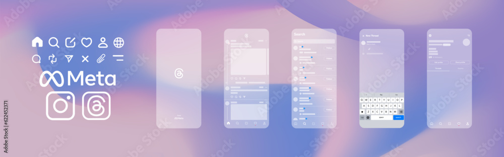 Threads mockup social media post. Pinterest mockups. Threads social ...