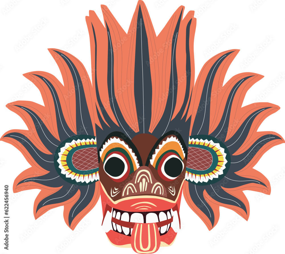 traditional sri lankan devil mask, sri lankan devil mask tattoo, sri ...
