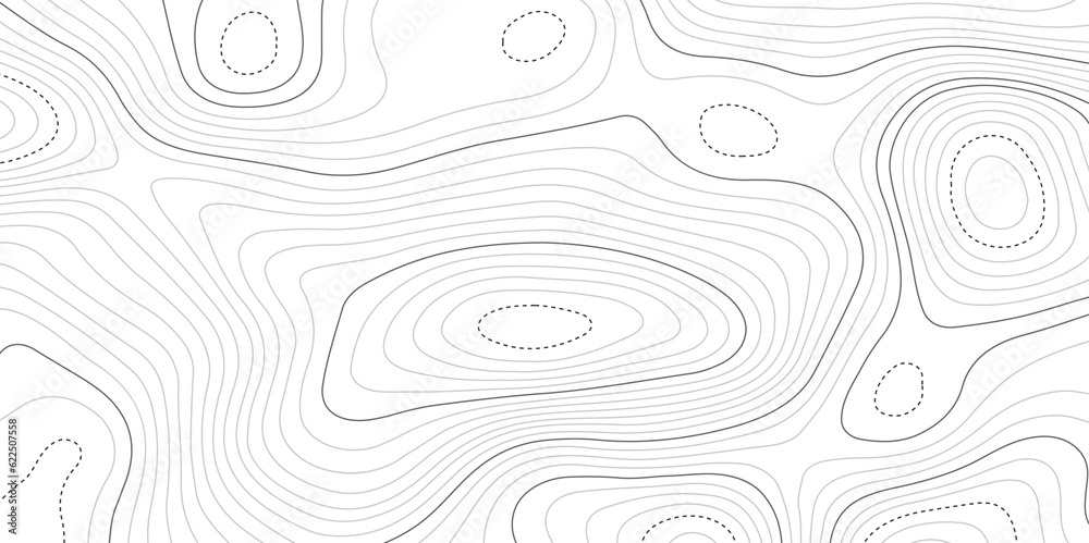 Black and white wavy paper curve relief abstract topographic map ...