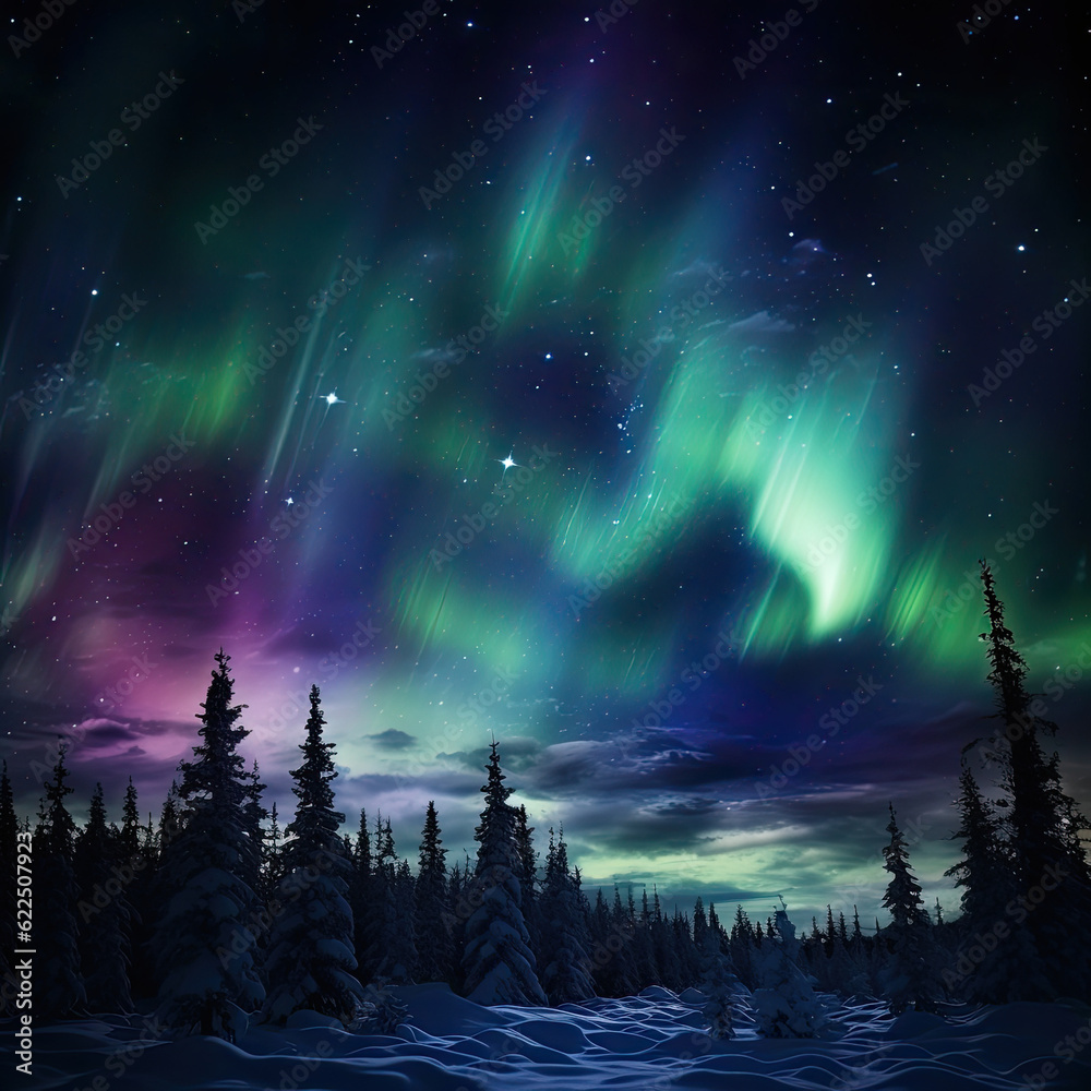 Embrace of the Aurora: A Mesmerizing Dance of Colors in the Arctic ...