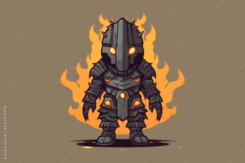 Doodle inspired Nanofiber armor, cartoon sticker, sketch, vector ...