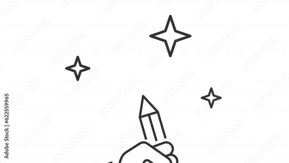 Writing book animation set. Publishing business animated line icons ...