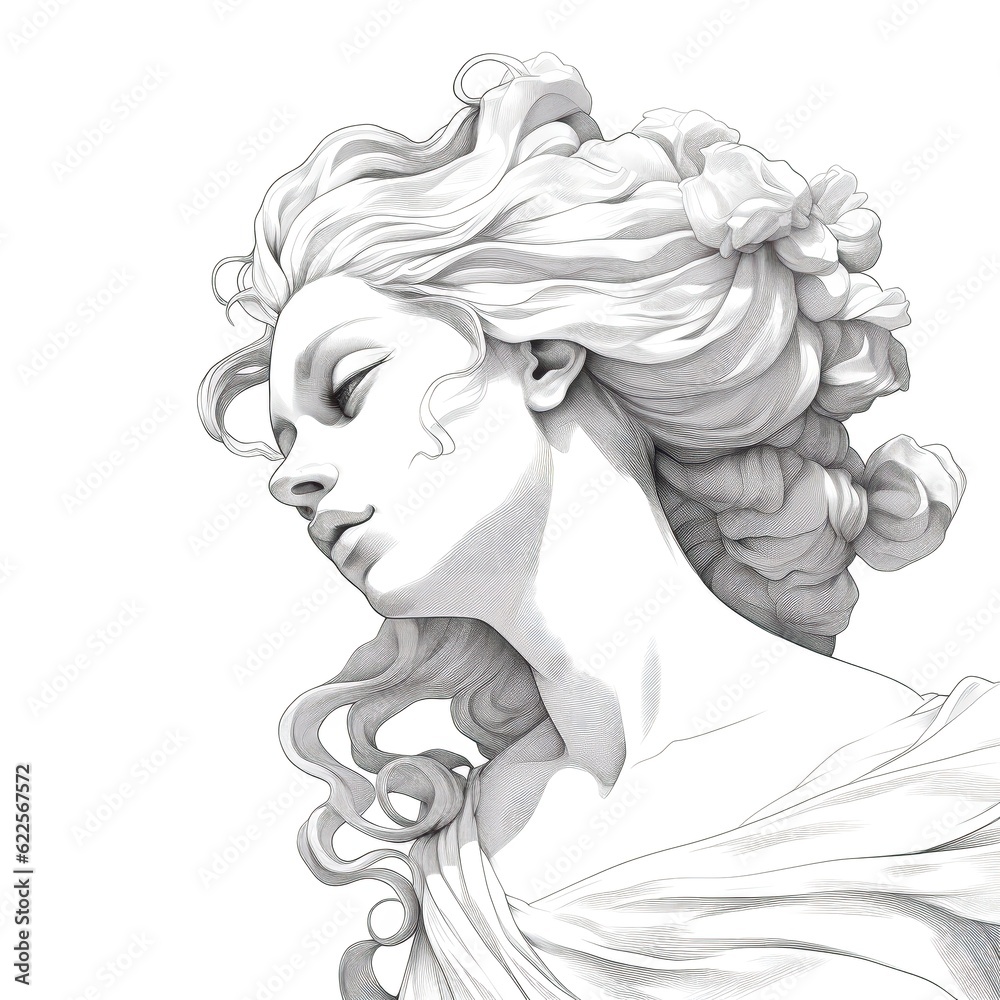 athena aphrodite god ai generated Stock Illustration | Adobe Stock
