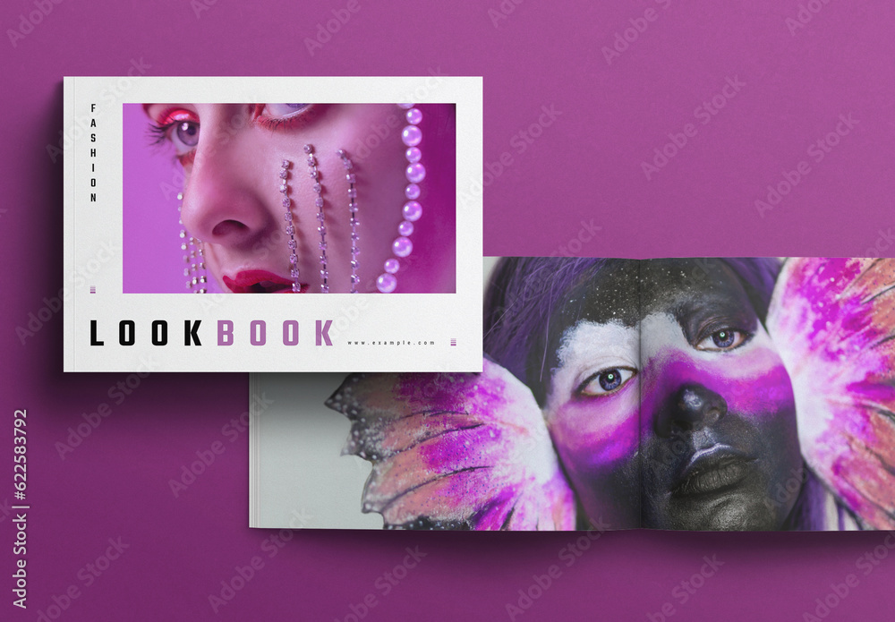 Fashion Lookbook Brochure Template Landscape Stock Template | Adobe Stock Fashion Lookbook Brochure Template Landscape Stock Template | Adobe Stock