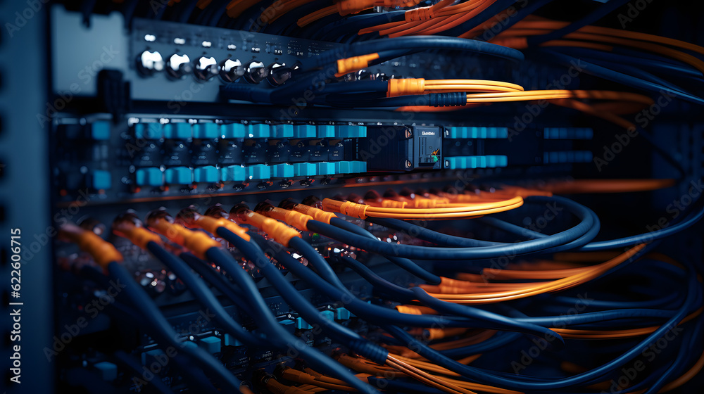 server room, cables, troubleshooting, IT, network, technology, data ...