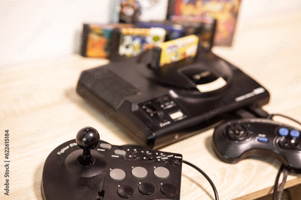 Sevastopol, Russia: July 11, 2023: Sega Megadrive vintage retro home ...