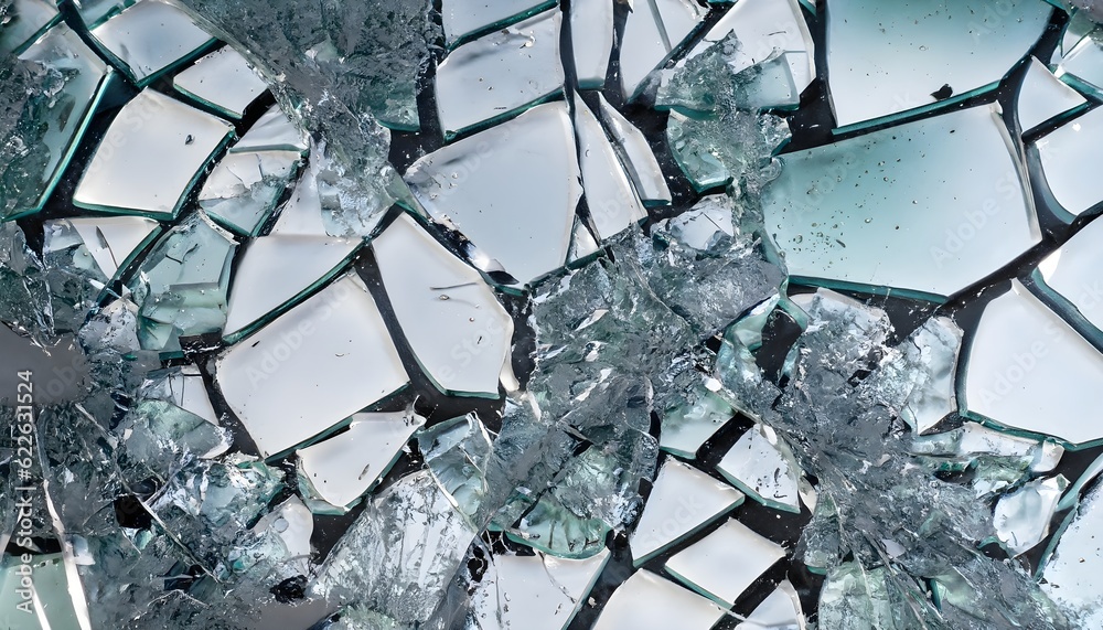broken blocks, glass texture, cracked shards of glass wallpaper ...