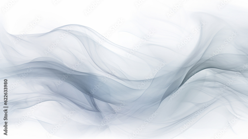 Generative AI image of abstract grey smoke movement backdrop ...