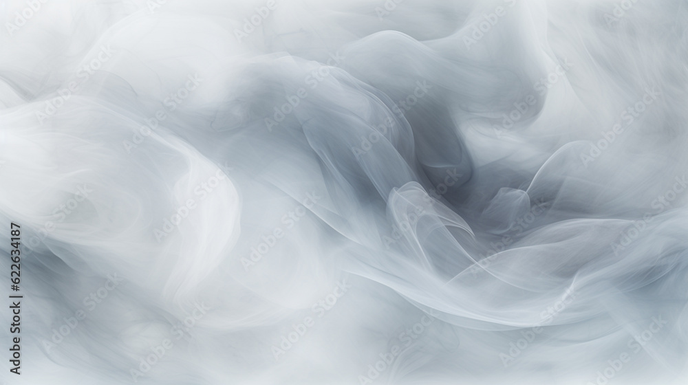Generative AI image of abstract grey smoke movement backdrop ...