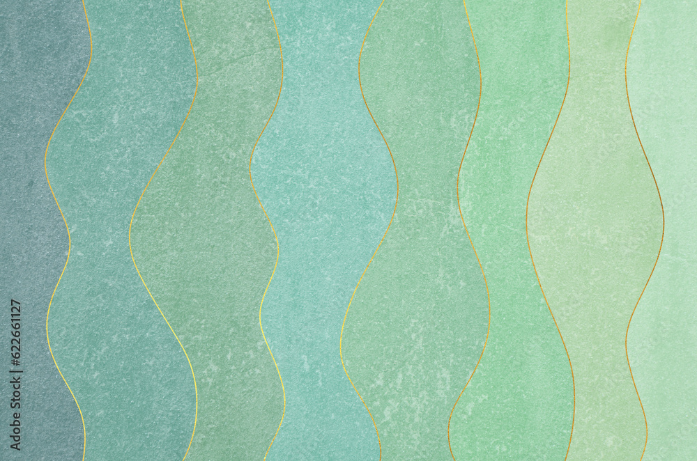 Modern Japanese washi paper texture background with abstract wave ...