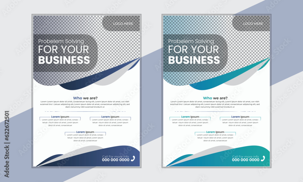 Business Flyer design A4 size corporate flyer template for marketing ...