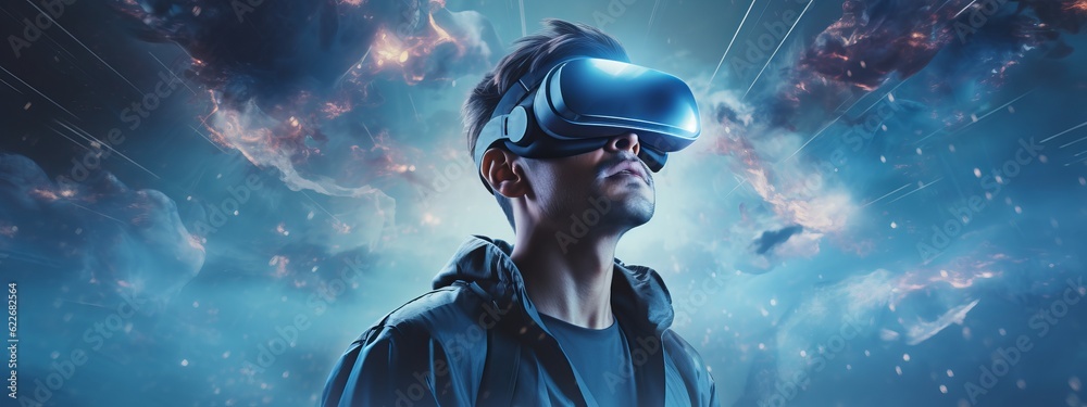 Photo & Art Print Virtual reality 3d augmented experience exited ...