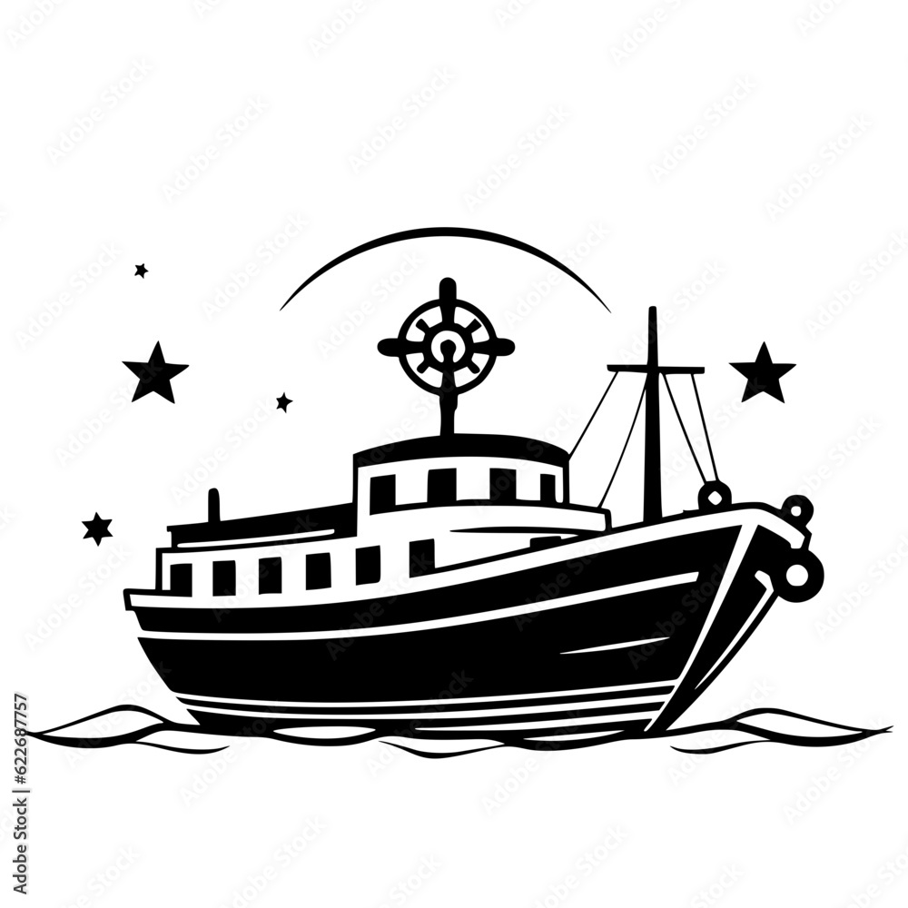 boat outline, ship outline, boat vector, ship vector, boat logo, ship ...
