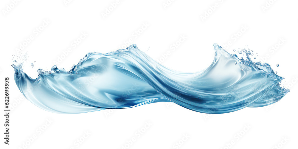 abstract water splash wave isolated on transparent background cutout ...