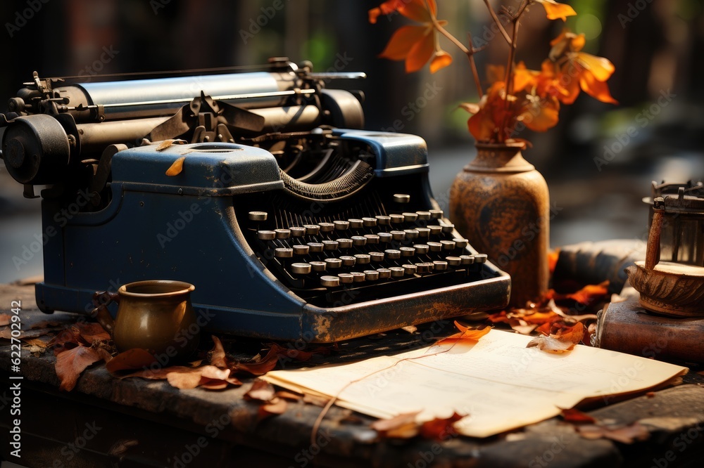 Transcending Time: Aesthetic Harmony in a Weathered Notebook, Feather ...