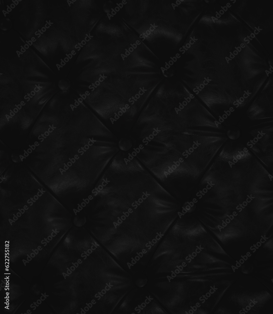 Genuine luxurious of an elegant vintage Chesterfield pattern black ...