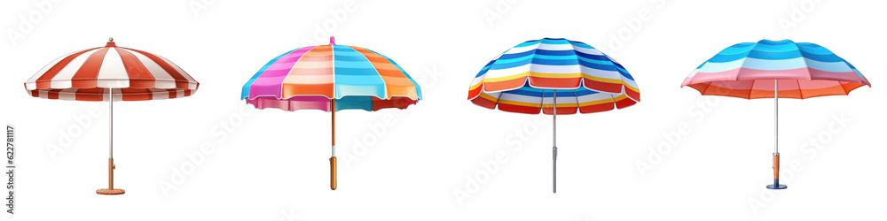 Beach Umbrella clipart collection, vector, icons isolated on ...