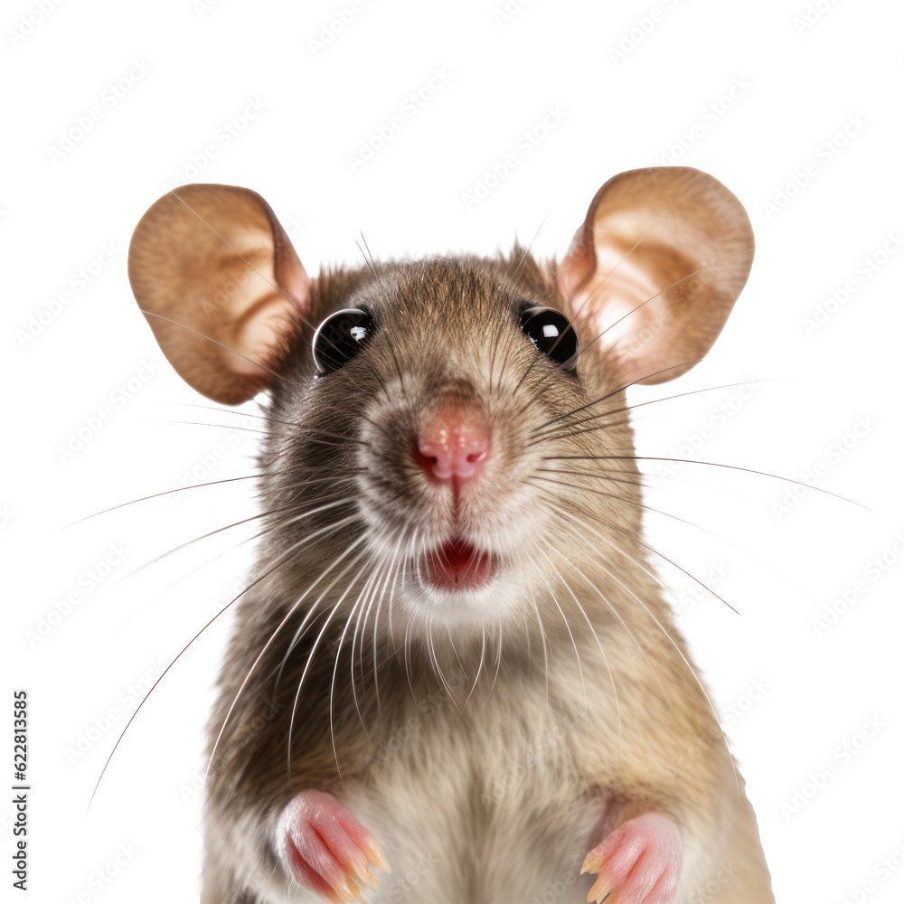Rat face isolated. Illustration AI Generative. Stock Photo | Adobe Stock