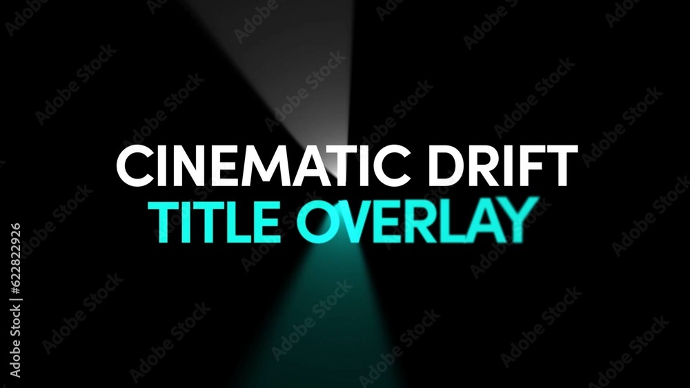 Cinematic Drift Title Overlay Stock Template | Adobe Stock