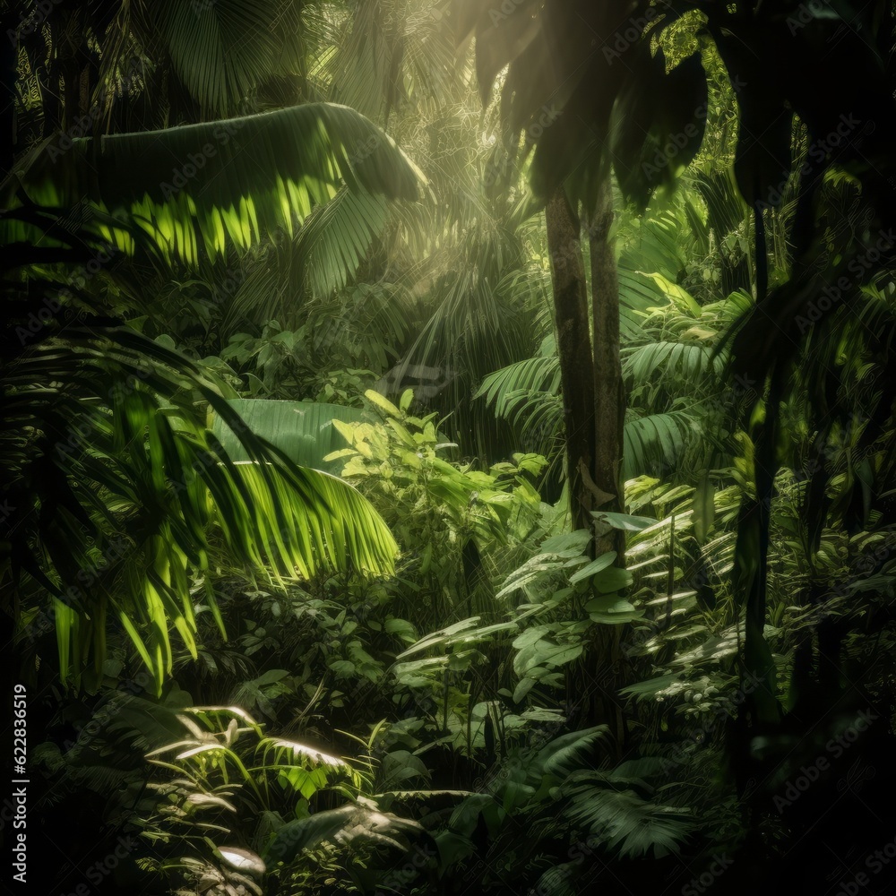jungle in the jungle, Photographic Capture of a Tropical Green Forest ...