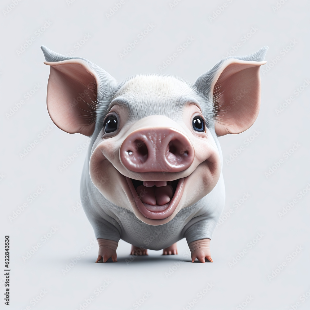 Cute Mini Pig Svg & Png Decor Bundle for show pig face baby shower ...