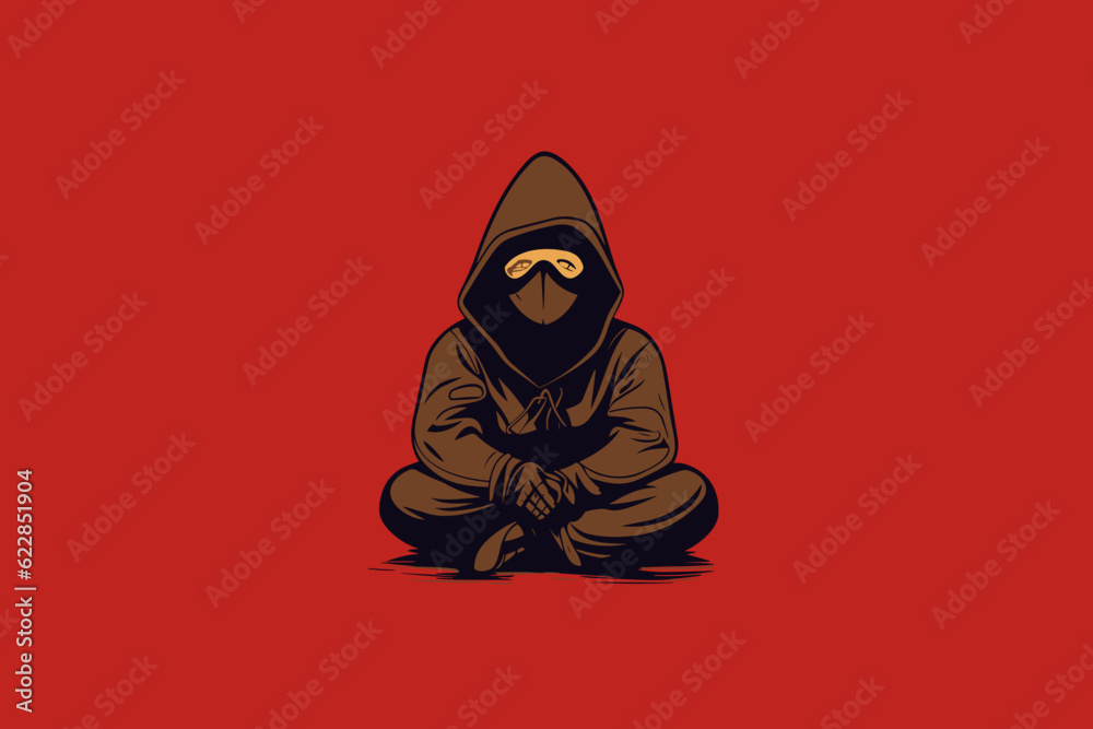 Doodle inspired Stealth, cartoon sticker, sketch, vector, Illustration ...