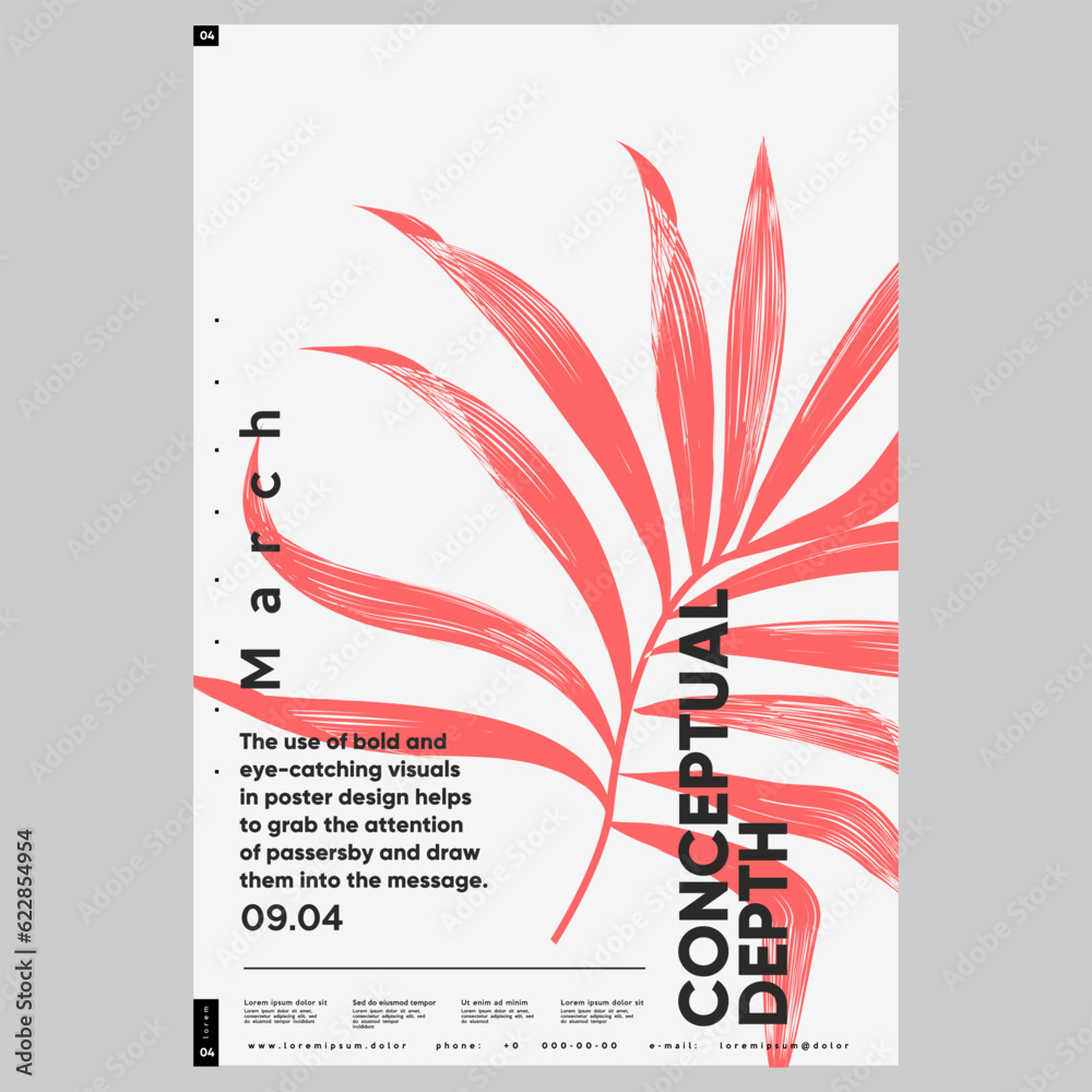 Poster design in modern style. Typography design. Creative vector ...