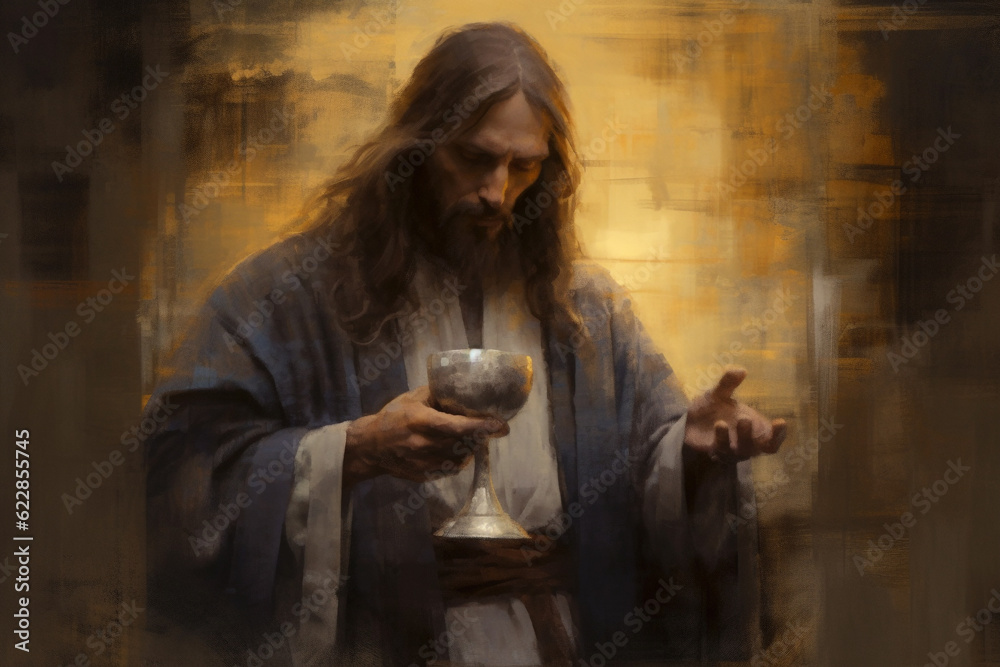 Jesus Christ turns water into wine. Religion Bible. History. During a ...