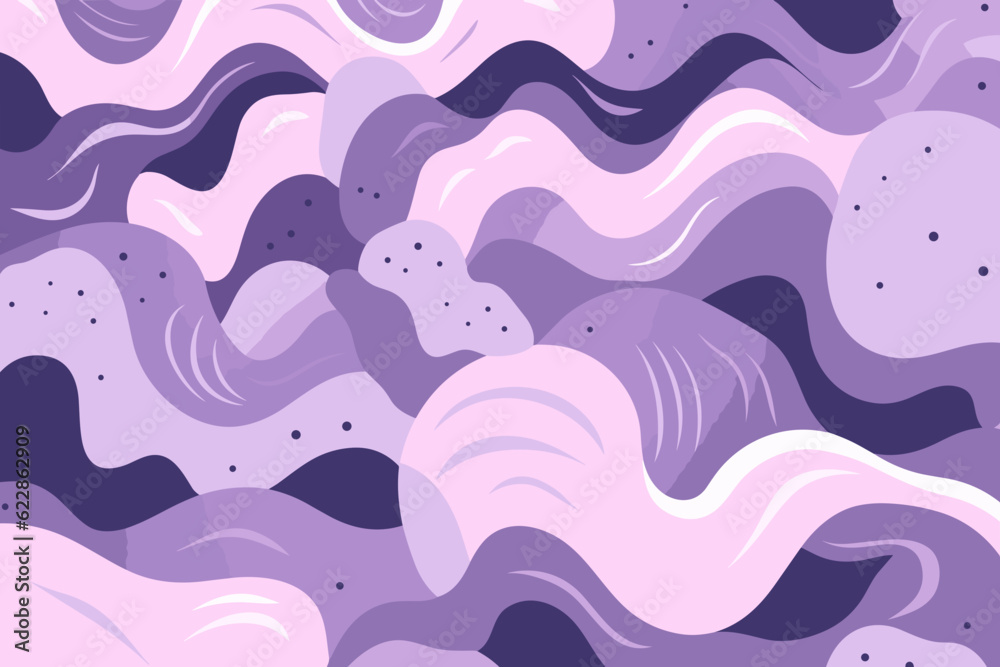 Doodle inspired Mauve, cartoon sticker, sketch, vector, Illustration ...