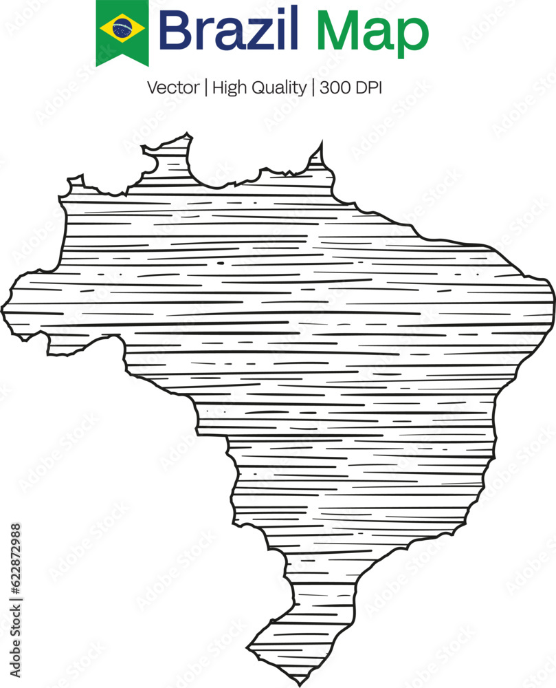 Brazil map on white background , Brazil Vector Design Template , Flag ...
