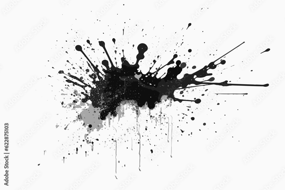 Doodle inspired Splash, cartoon sticker, sketch, vector, Illustration ...