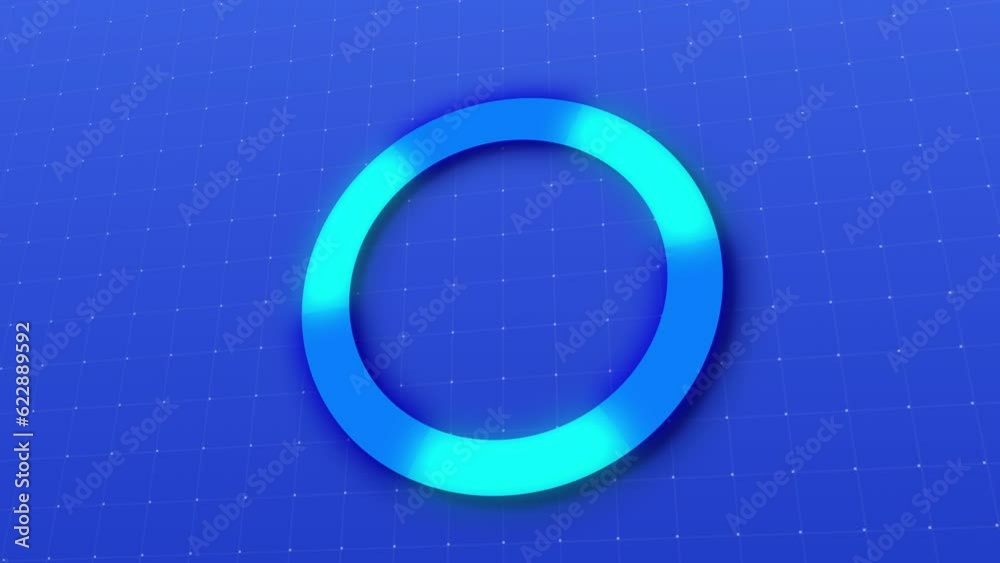 4K SIMPLE AND CLEN LOADING ANIMATION WITH DIGITAL DOTS GRID MOVING IN ...