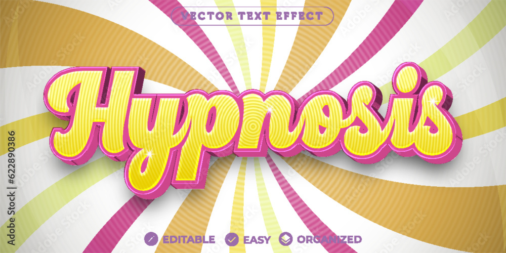 Poster Hypnosis Text Effect,Fully Editable Font Text Effect – Wall Art ...