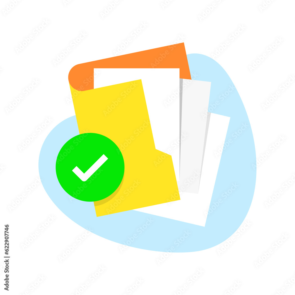 Done File Has Been Processed Document Is Ready Concept Illustration done-file-has-been-processed-document-is-ready-concept-illustration