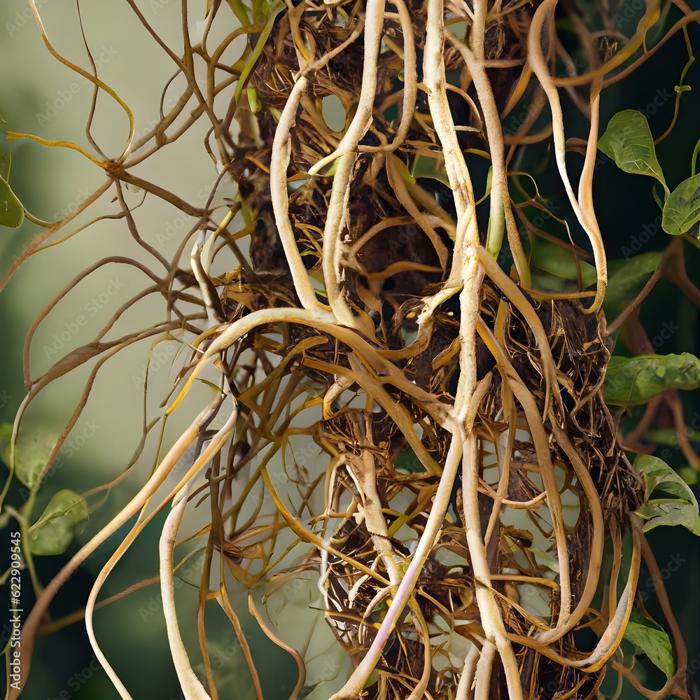 tree roots in a row wallpaper wire cable band string line color Stock ...