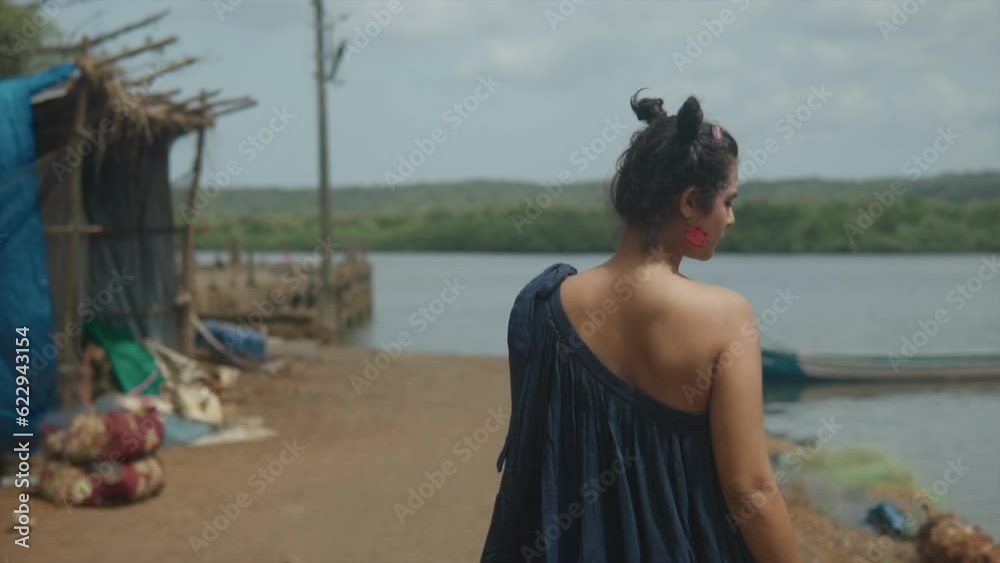 Check out this incredible Asian Indian model girl confidently walking ...