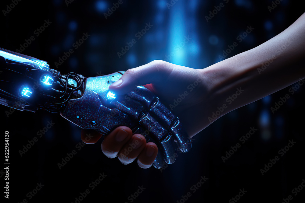 Artificial Intelligence and Human Collaboration Handshake Robot ...