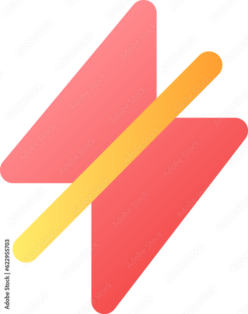 Silent mode pixel perfect flat gradient color ui icon. Block notifications. Smartphone signal ...