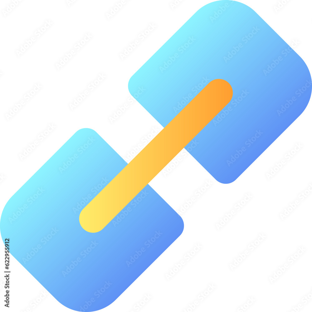 Hyperlink pixel perfect flat gradient color ui icon. Website reference ...