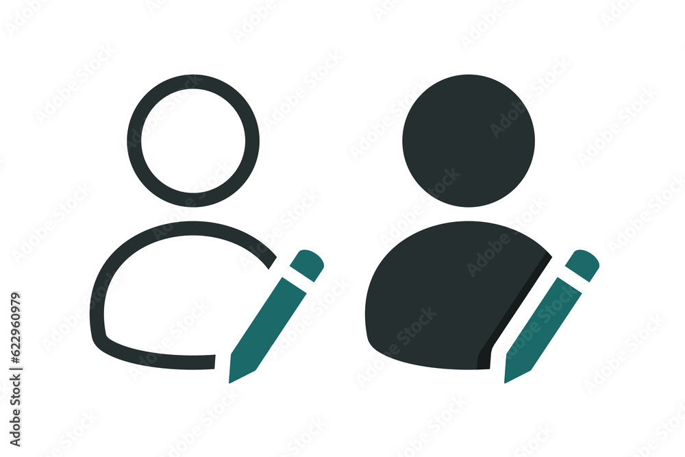 Edit profile icon. Illustration vector Stock Vector | Adobe Stock