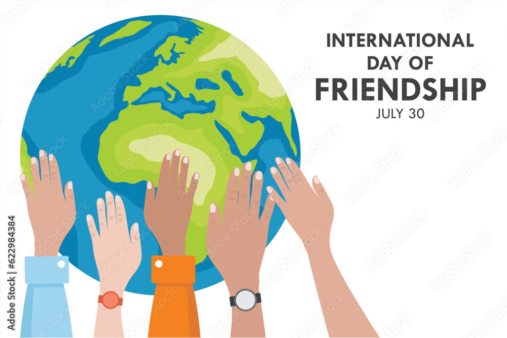 International Day of Friendship. Happy friendship day Stock Vector ...