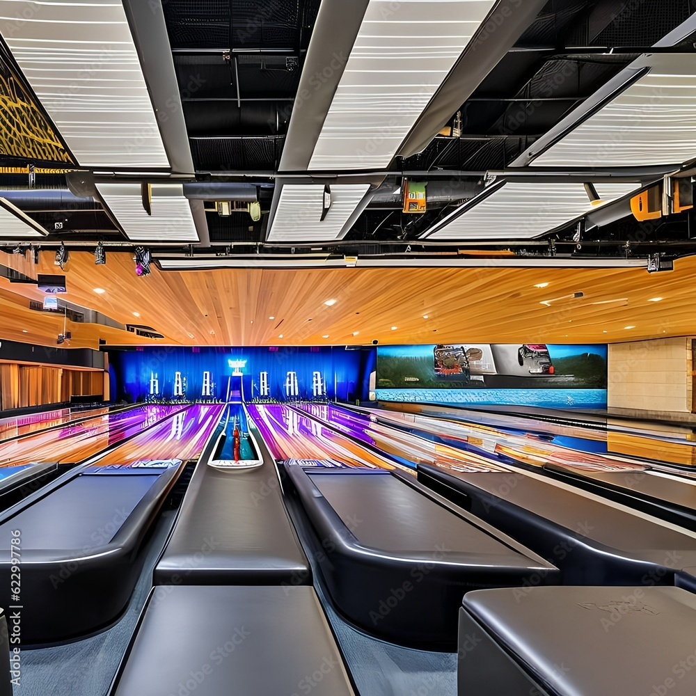 185 A modern entertainment complex with a multiplex cinema, bowling ...